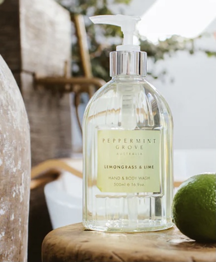 Peppermint Grove Hbw500lime Hand And Body Wash 500ml Lemongrass And